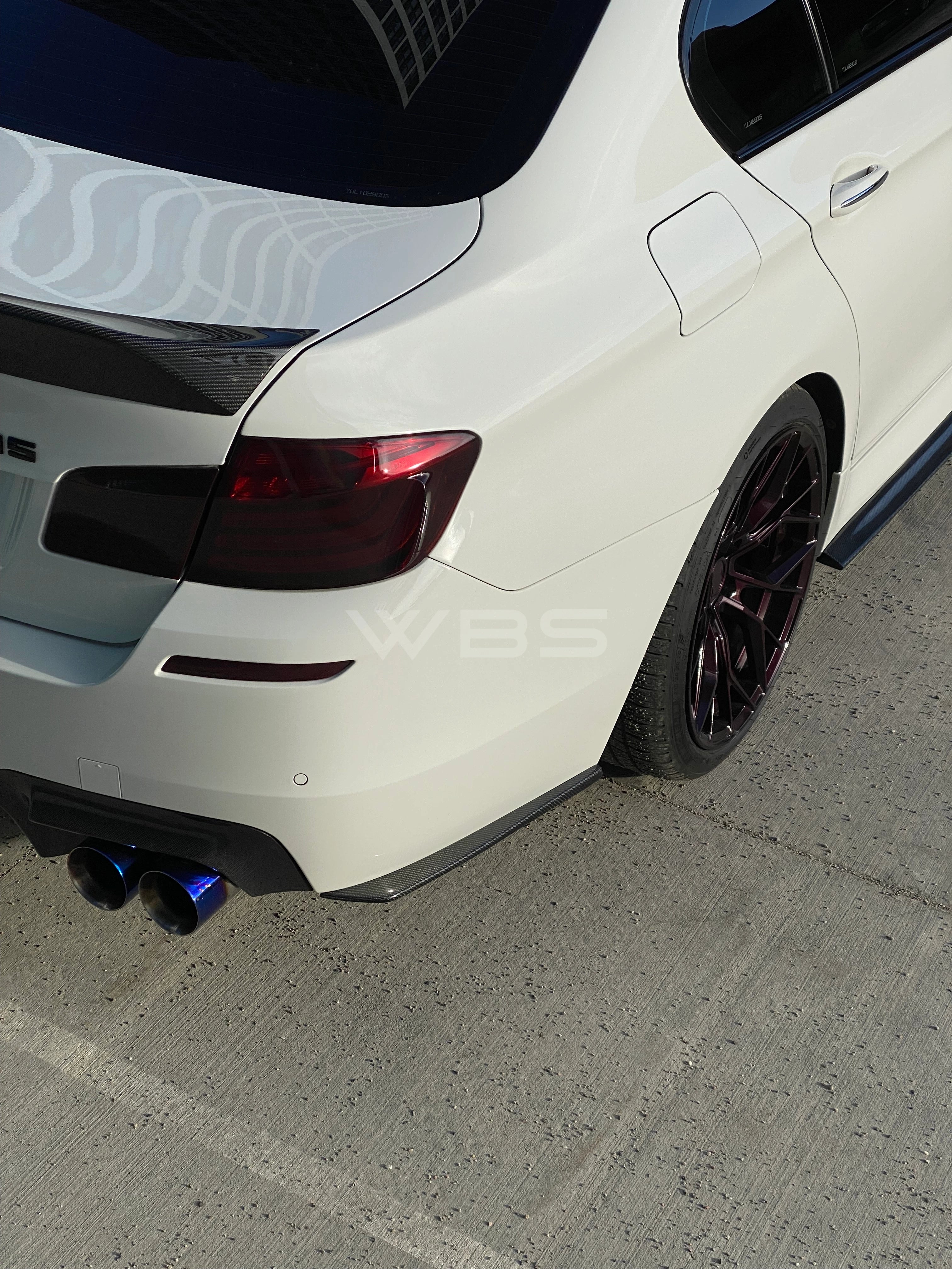 BMW F10 M5 REAR SPLITTERS GENUINE CARBON FIBER GTX STYLE ...