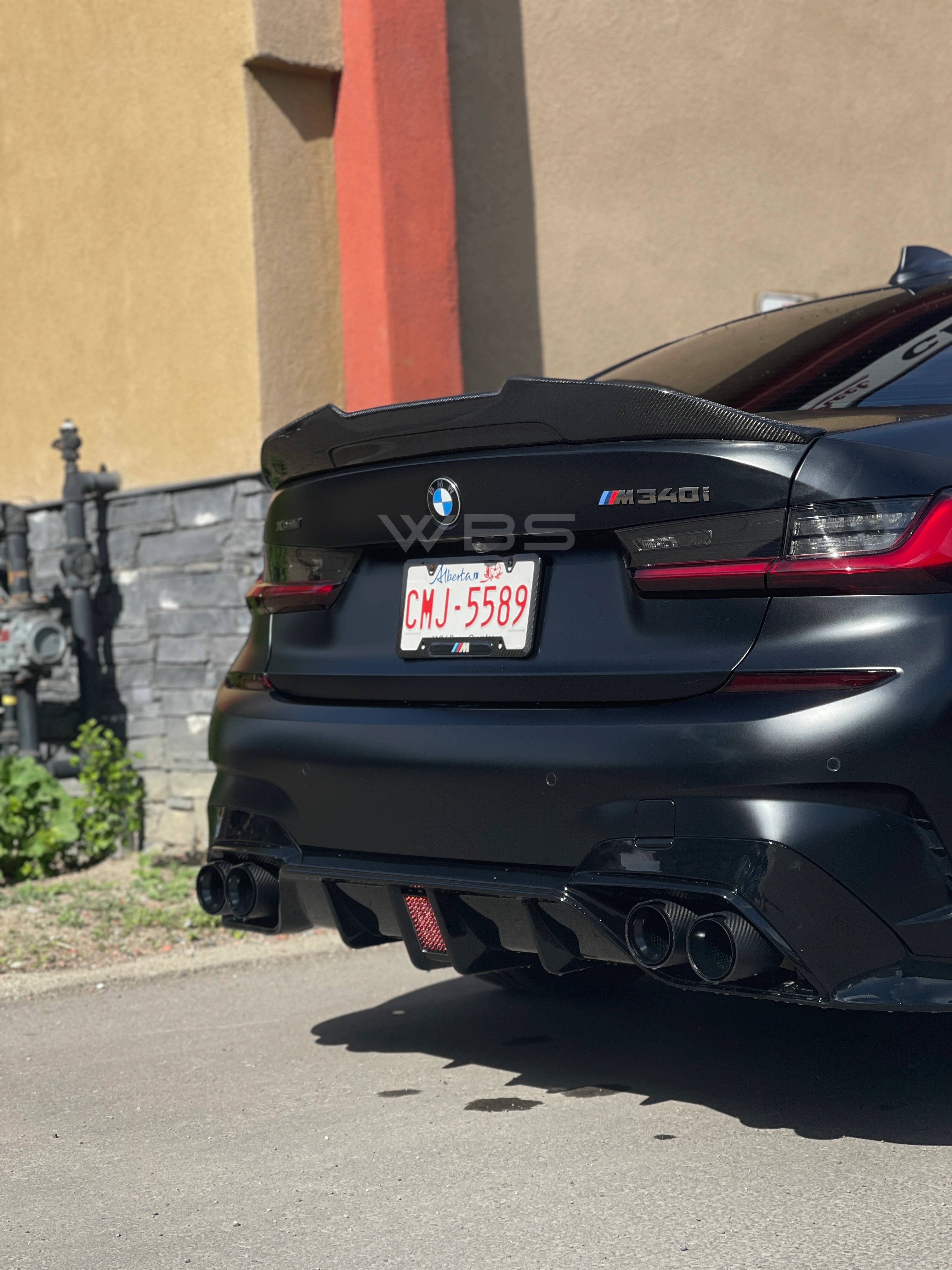BMW G20 3 SERIES TRUNK SPOILER GTX STYLE GENUINE CARBON FIBER ...