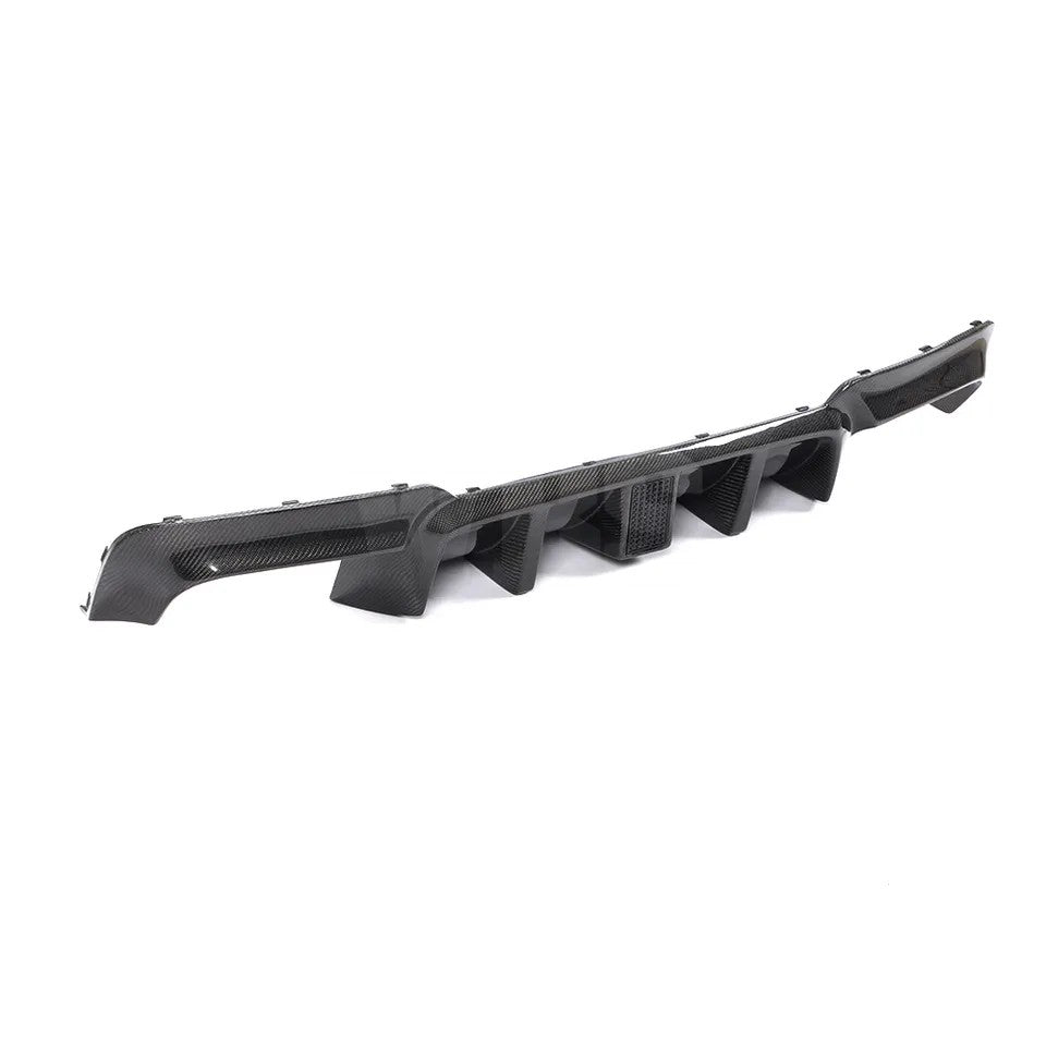 BMW F10 5 SERIES REAR DIFFUSER GENUINE CF DTM STYLE/ DIGITAL LED LIGHT ...