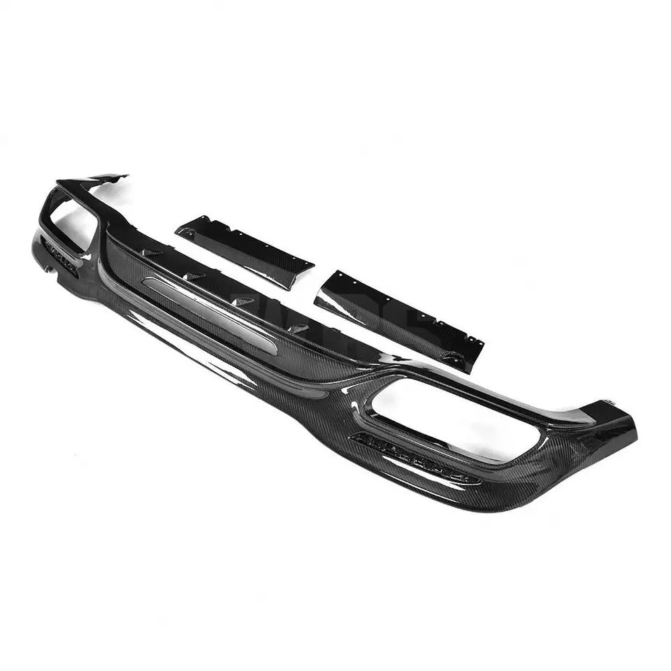 MERCEDES W222 S63 REAR BUMPER DIFFUSER GENUINE CARBON FIBER ...