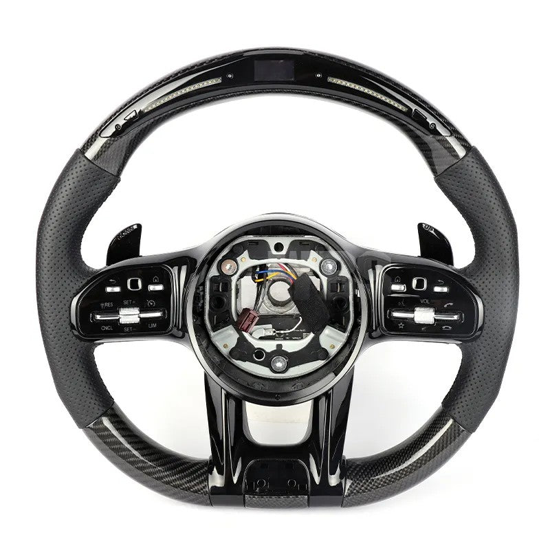 MERCEDES W213 E63/S AMG LED DIGITAL CUSTOM STEERING WHEEL, CARBON FIBE ...