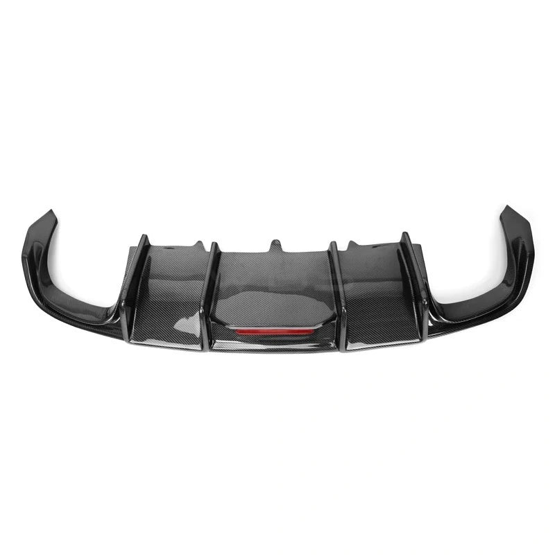 AUDI S5/ A5 B8.5 REAR DIFFUSER GENUINE CARBON FIBER DIGITAL LED LIGHT ...